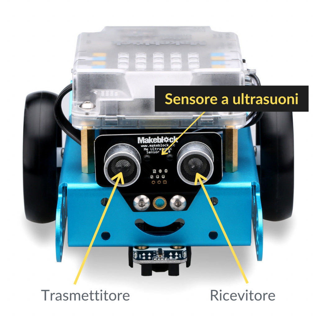 mbot stops in presence of an obstacle – Play