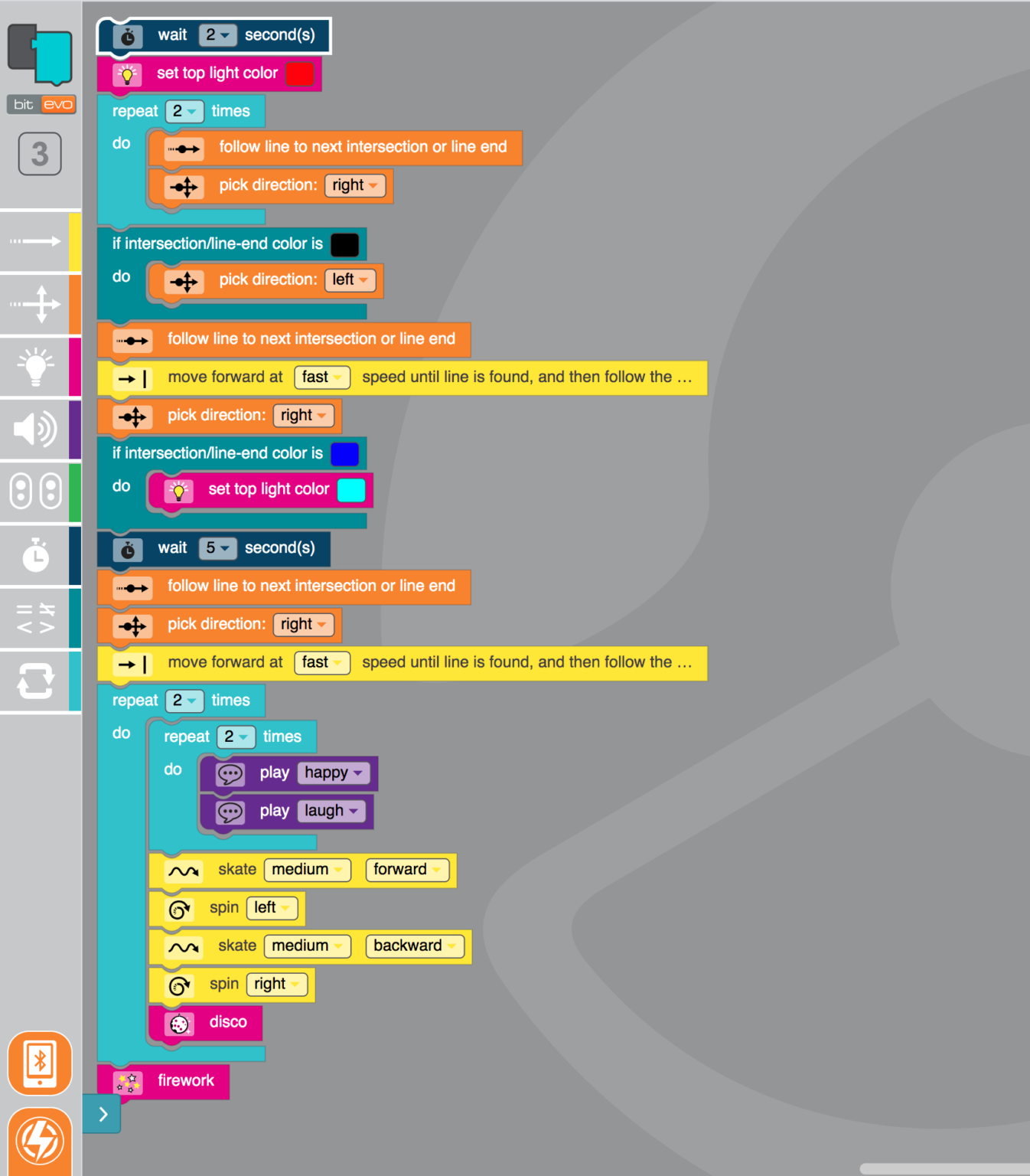 On programme Ozobot Evo avec Ozo Blockly – Play