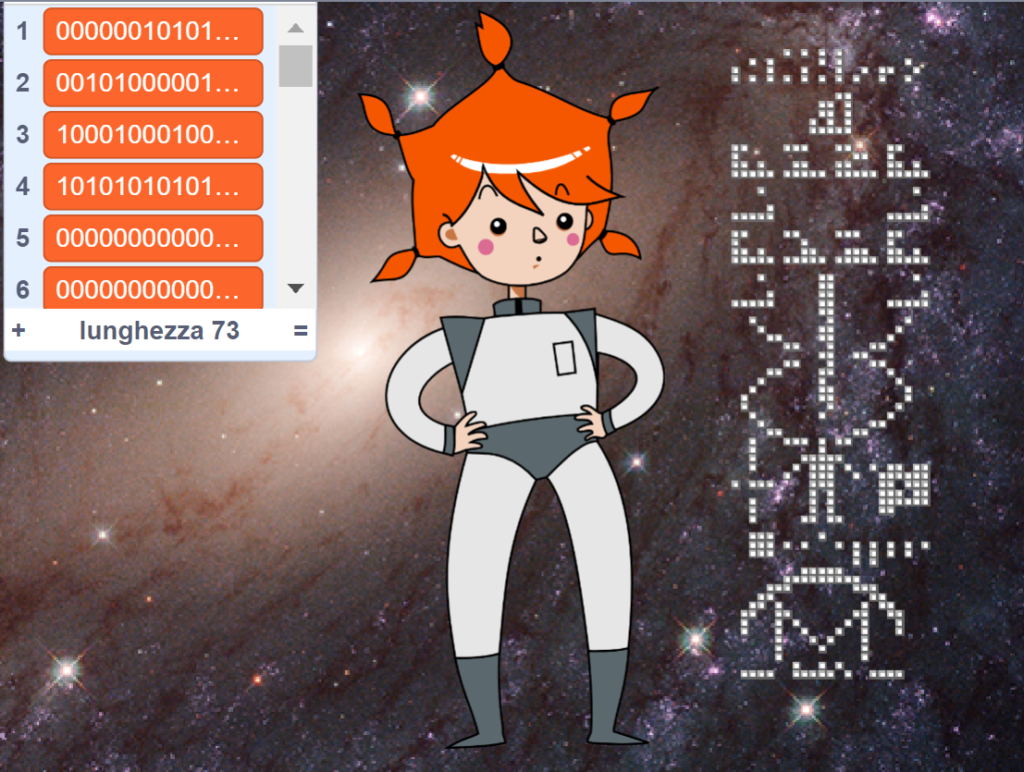 The message of Arecibo with Scratch – Play